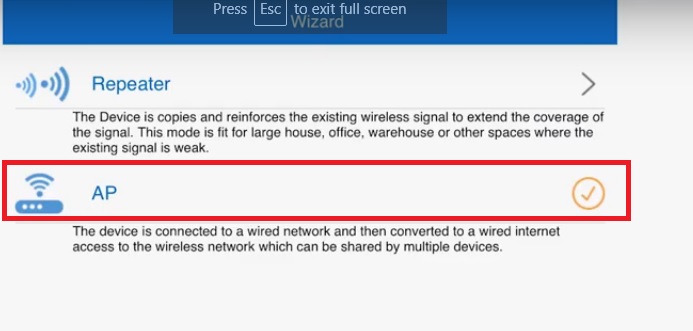 Setup Opticover Wifi Extender Access Point Mode